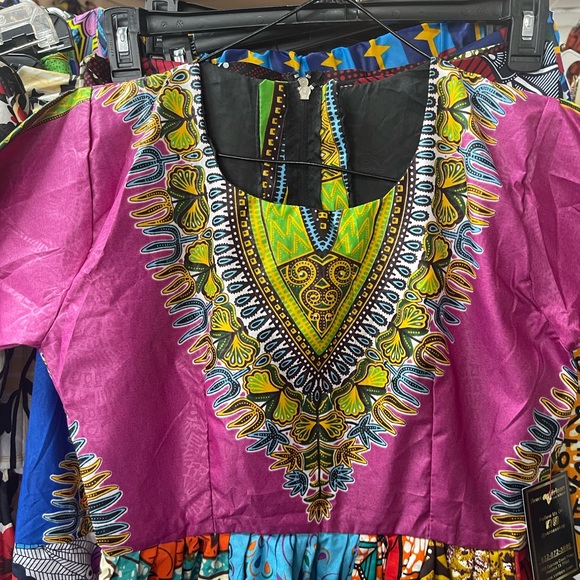 veroex | Tops | African Ankara Print Danshiki Peplum Top | Poshmark